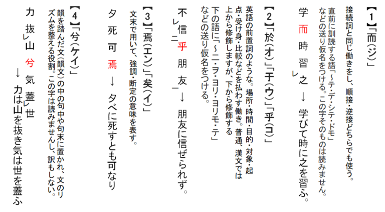 【高校漢文】置き字の役割や種類のポイント | ガクモンモ